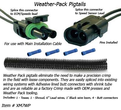 Weather-pack Connector with Pigtails XM7WP